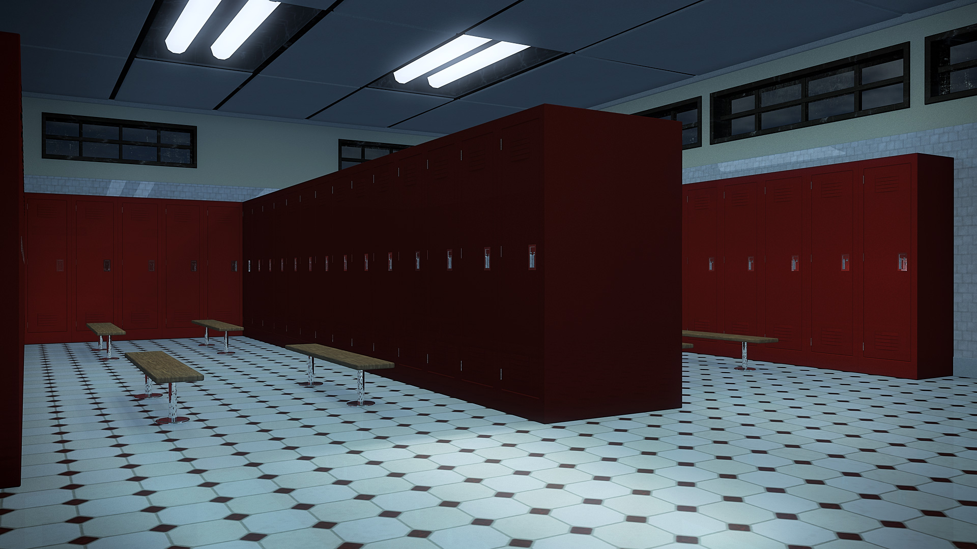 Locker Room Lights | Daz 3D