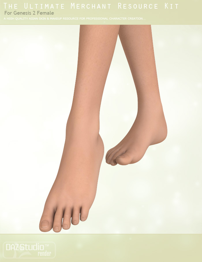 Asian Skin Merchant Resource Texture Kit for Genesis 2 Female(s) | Daz 3D