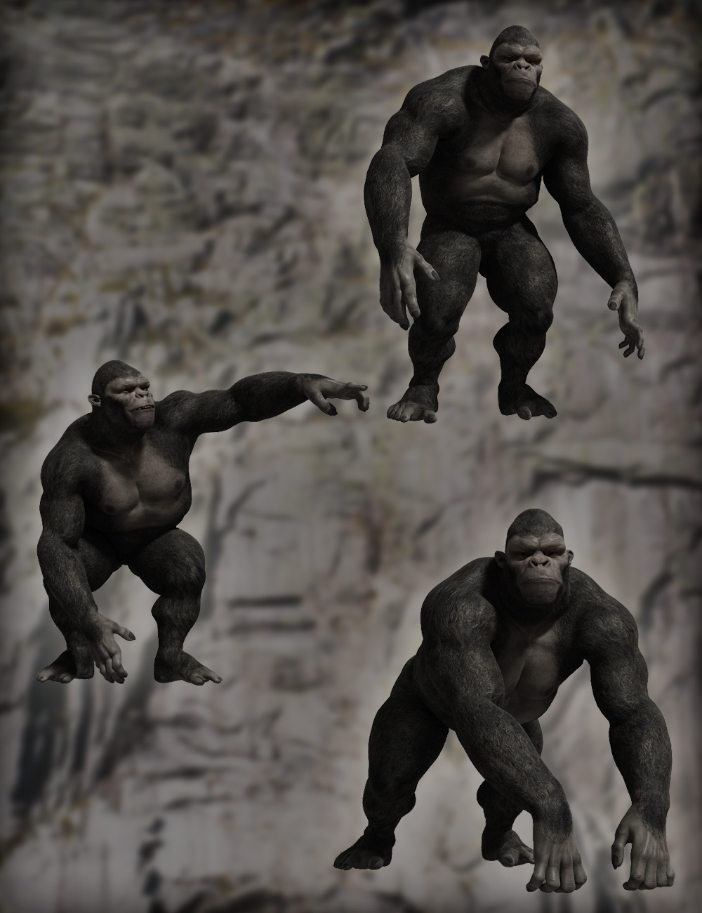 Ape World 2 - Poses | Daz 3D