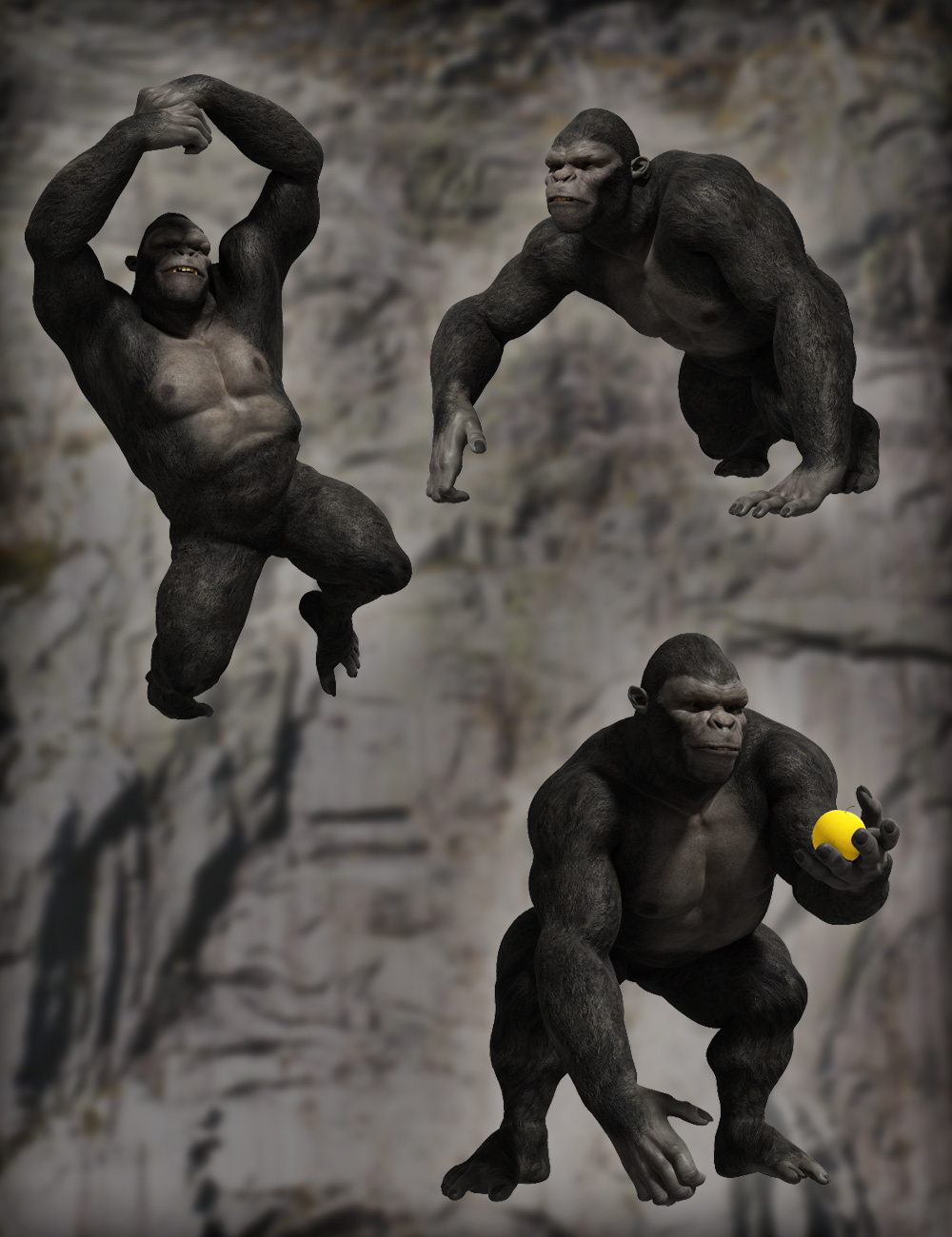 Ape World 2 - Poses | Daz 3D