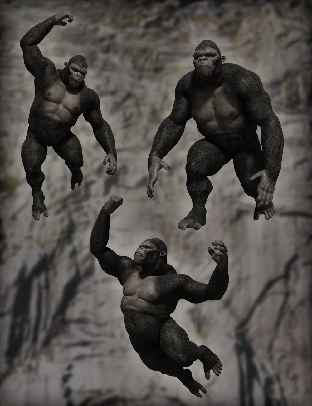 Ape World 2 - Poses | Daz 3D
