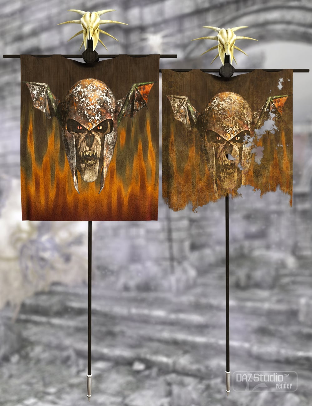 War Banners | Daz 3D