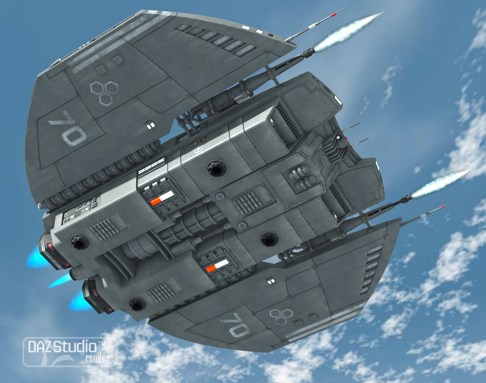 Starship Cyclone | Daz 3D