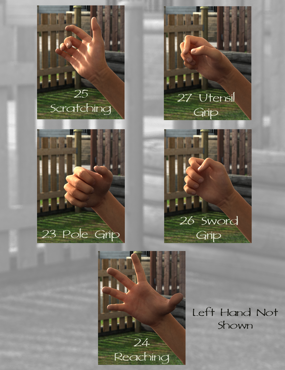 Get a Grip Hand Poses for Genesis 2 Male(s) | Daz 3D