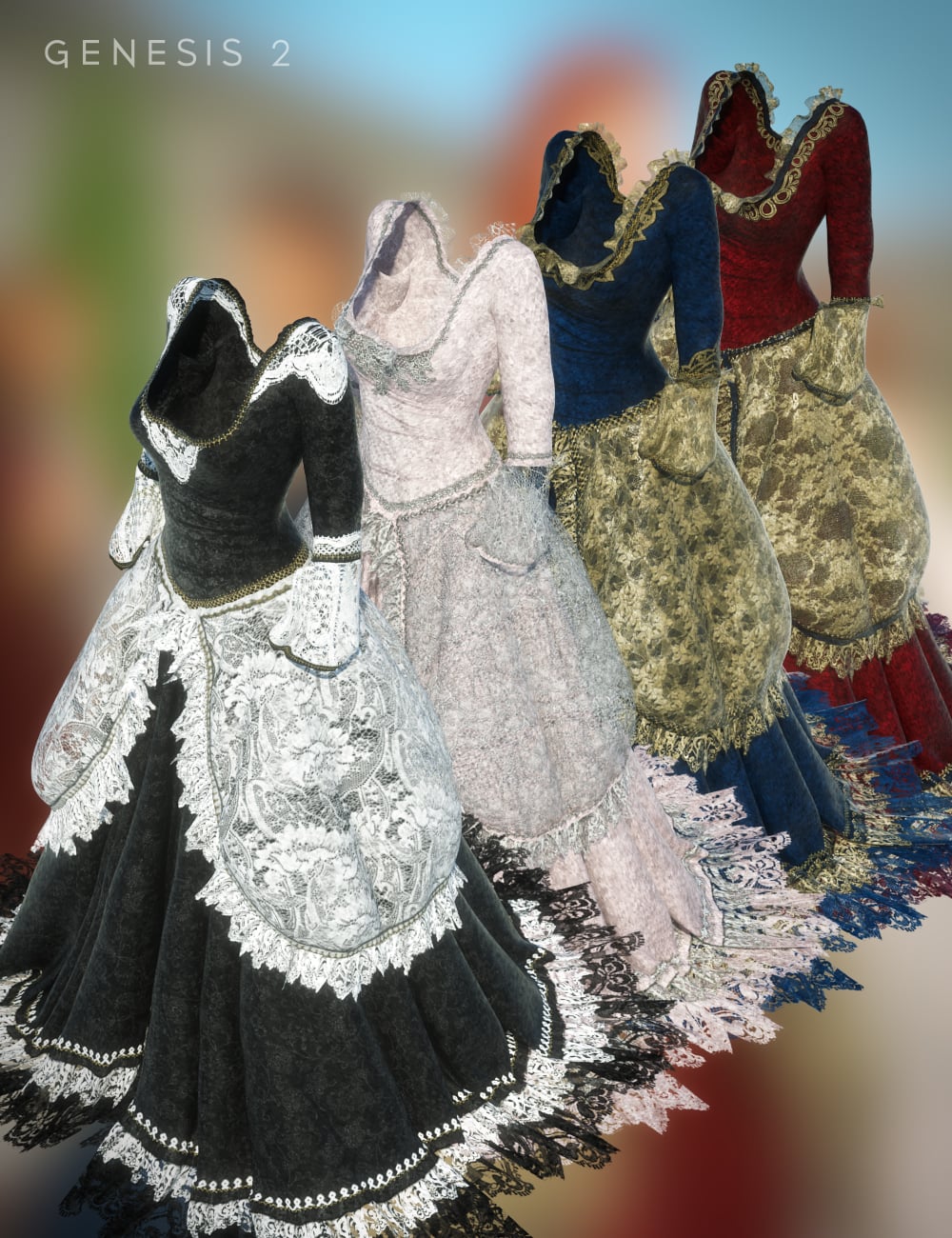 Grand Ballroom Dress Textures | Daz 3D