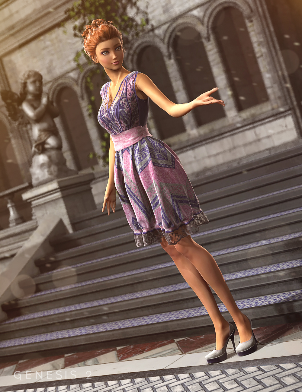 Southern Summer Dress Textures | Daz 3D