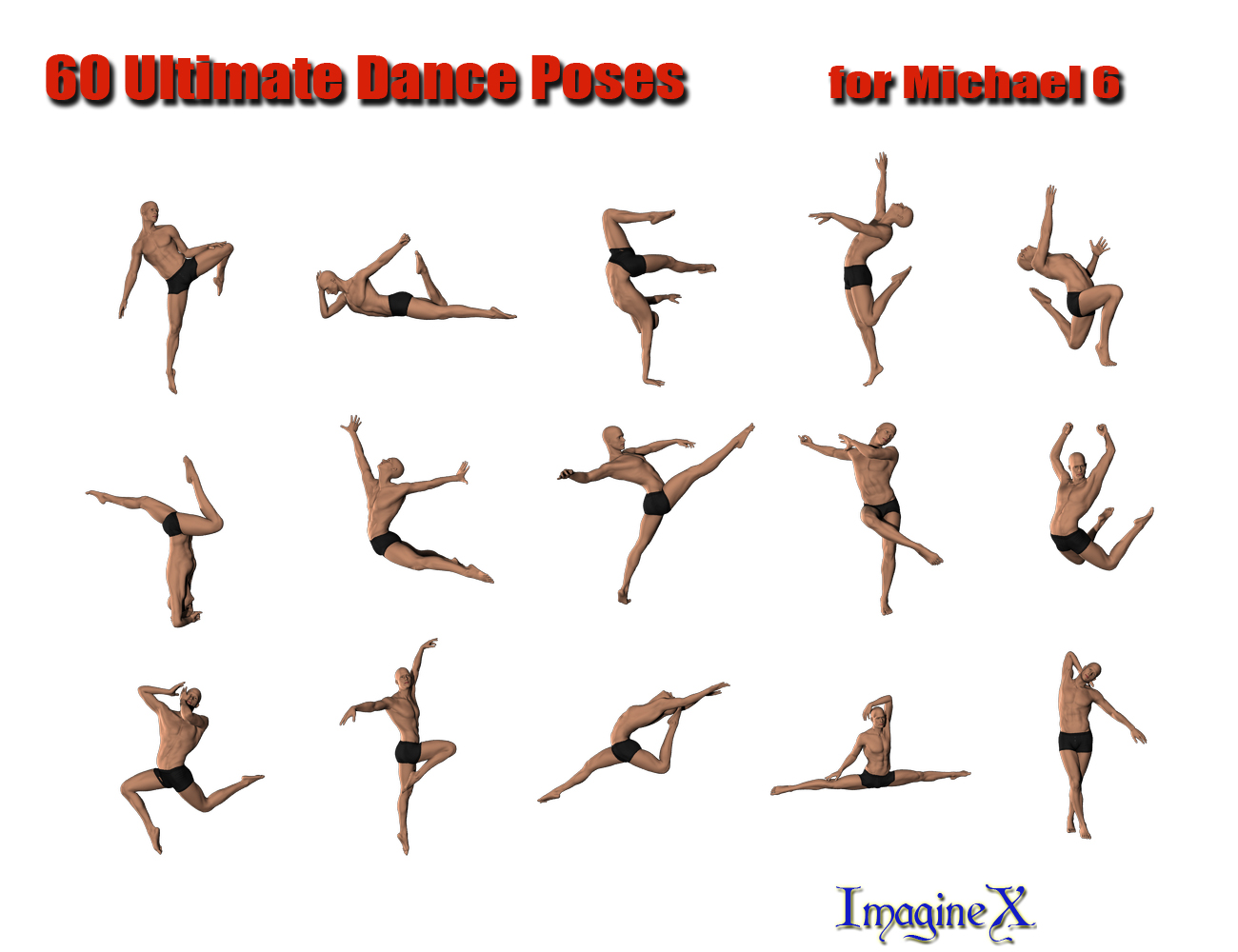 60 Ultimate Dance Poses for Michael 6 | Daz 3D