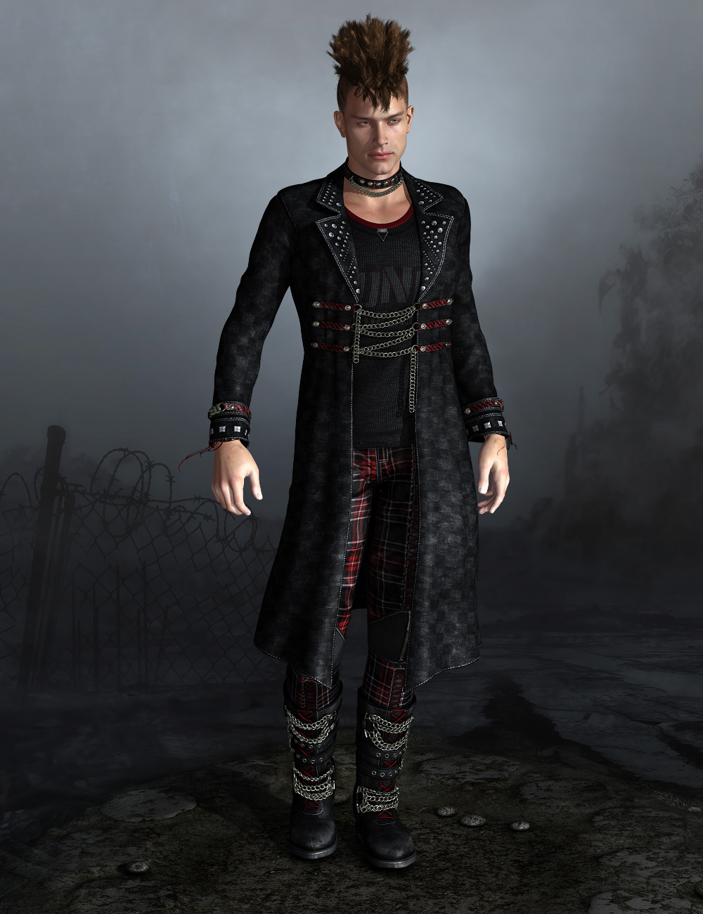 Punked II for Dark Passion Male | Daz 3D