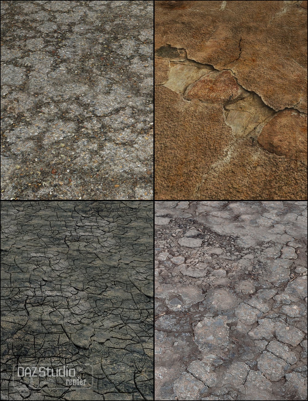 UD Cement Shaders | Daz 3D