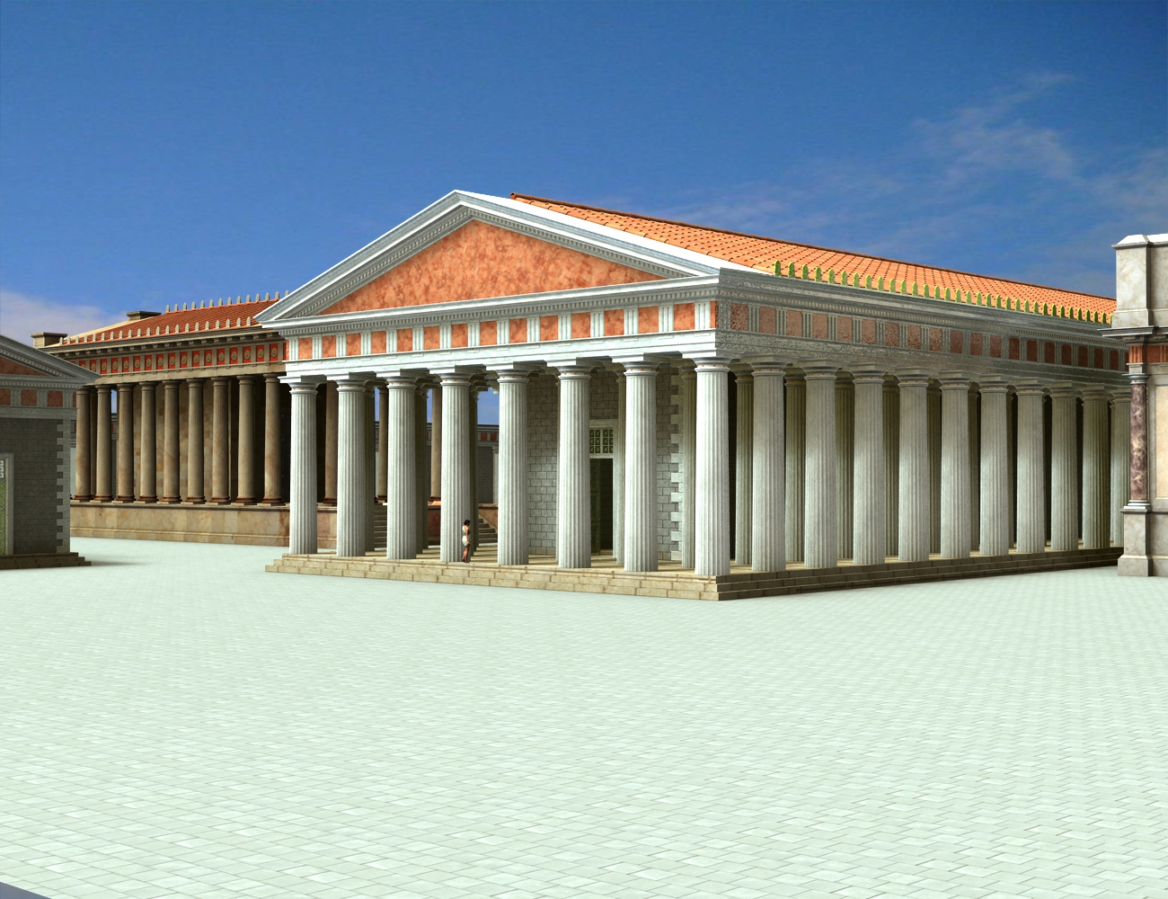 Roman Doric Ornamental Temple Kit | Daz 3D