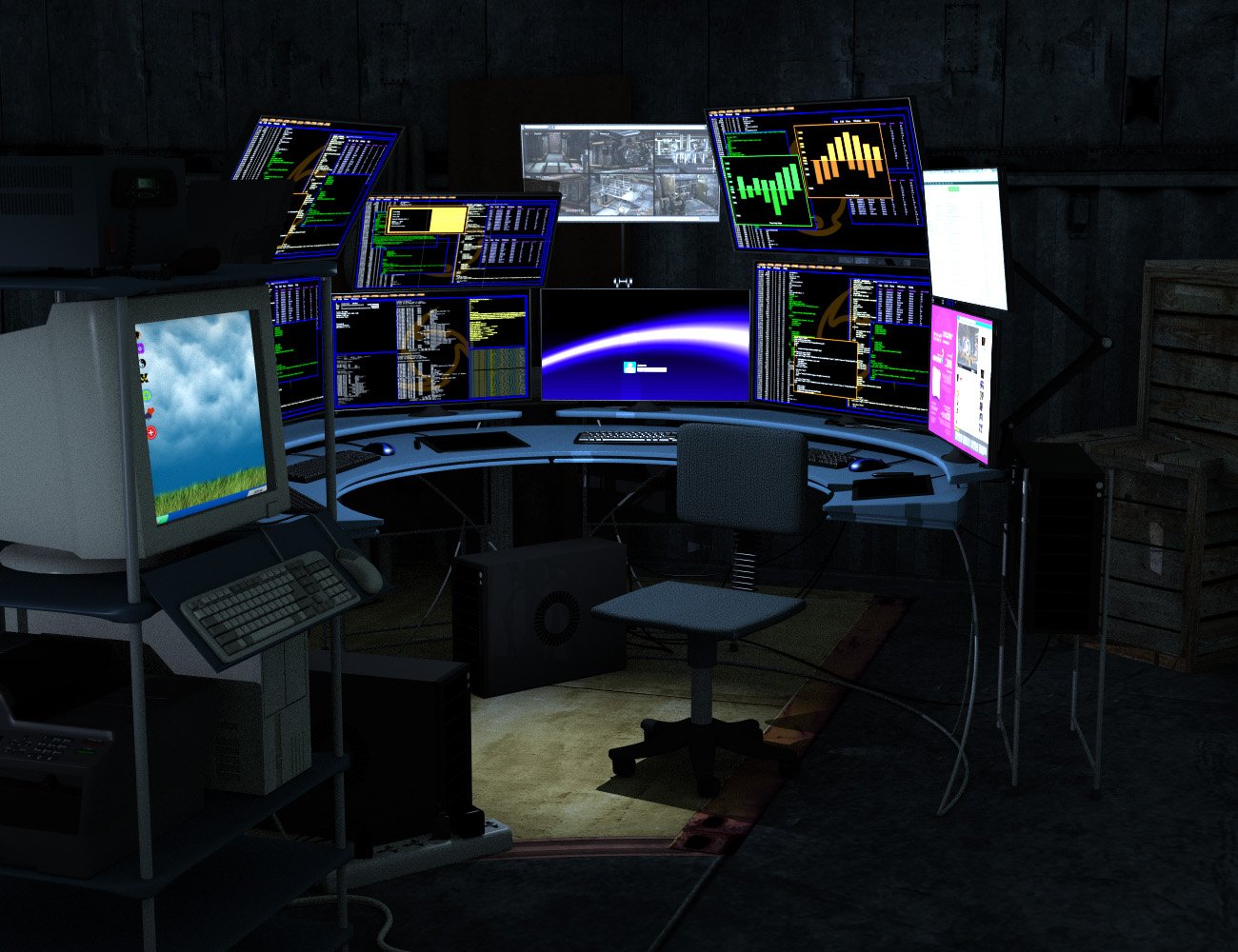 Hacker - Computer Workstation | Daz 3D