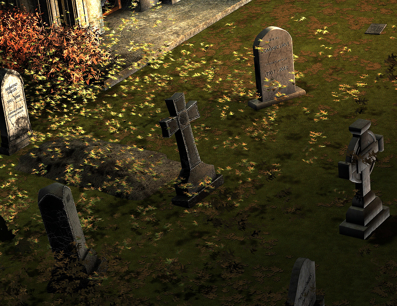 Ravenwood Cemetery - Headstones | Daz 3D