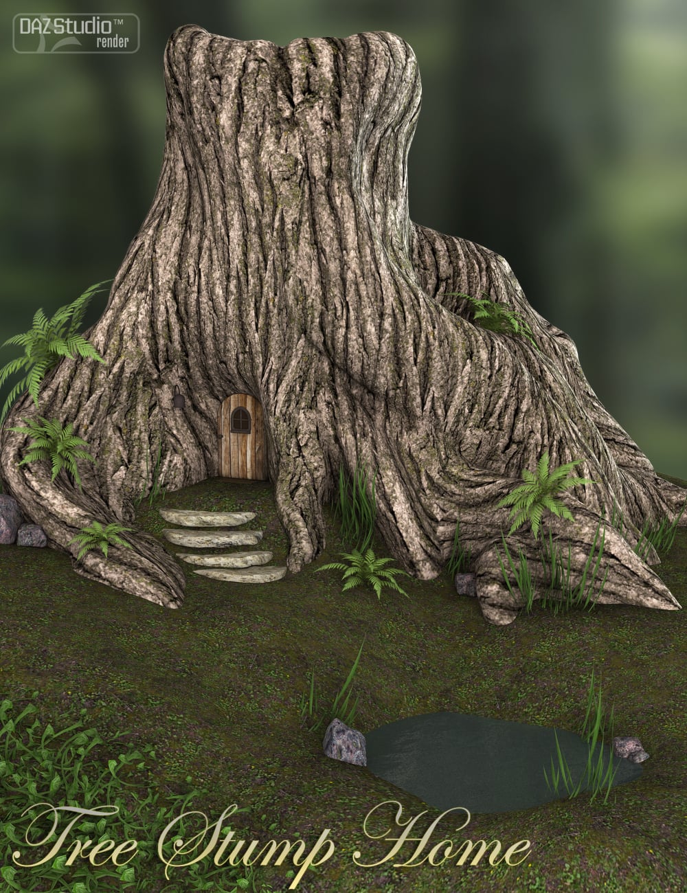 Tree Stump Home | Daz 3D