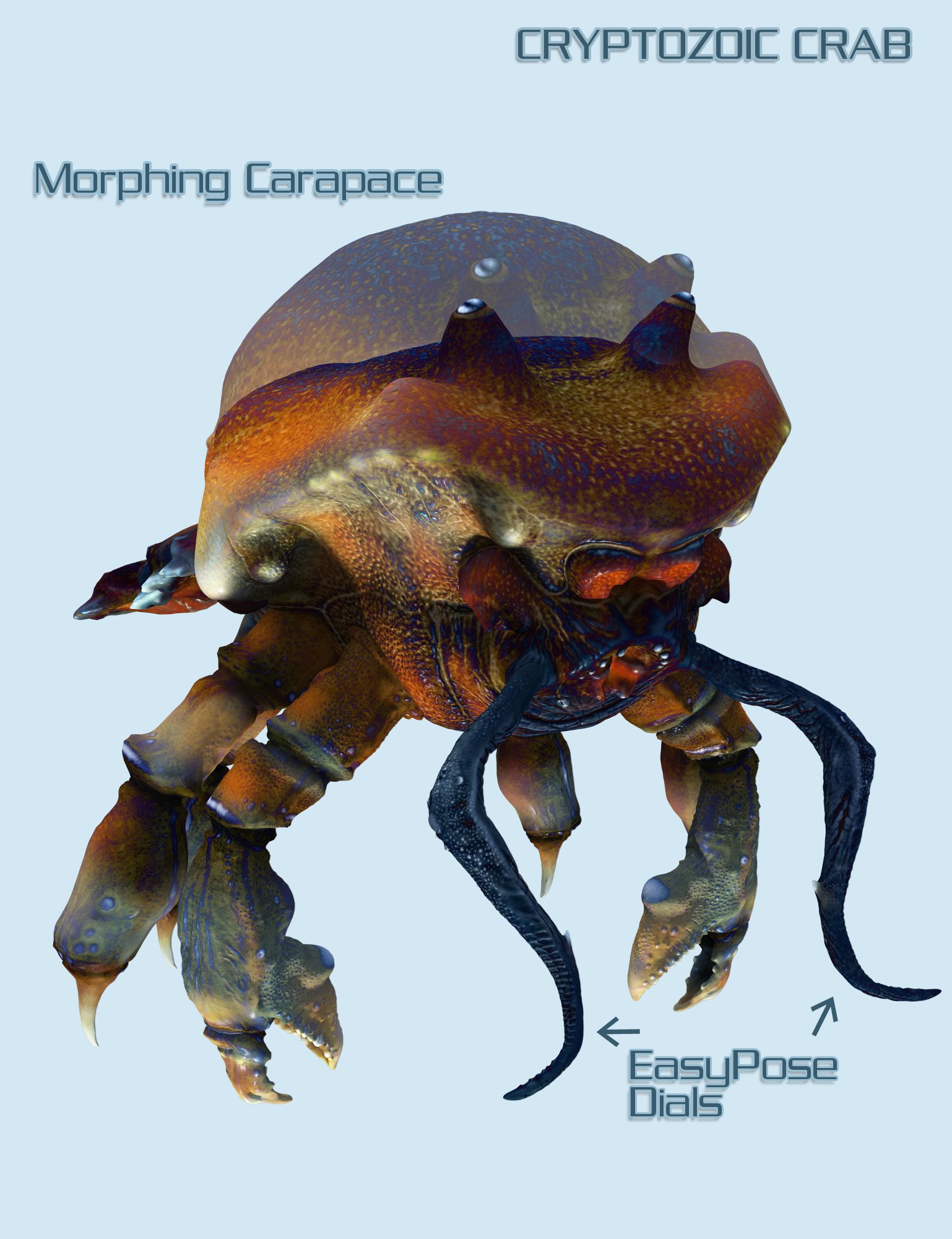 Cryptozoic Crab | Daz 3D
