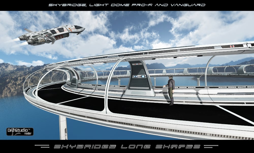 SkyBridge Long Shapes | Daz 3D