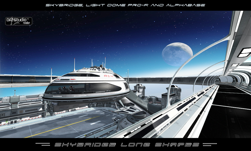 SkyBridge Long Shapes | Daz 3D