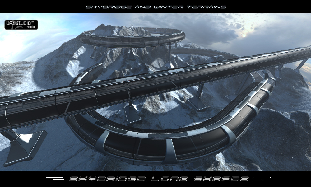 SkyBridge Long Shapes | Daz 3D