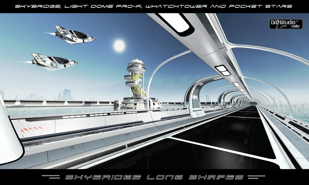 SkyBridge Long Shapes | Daz 3D