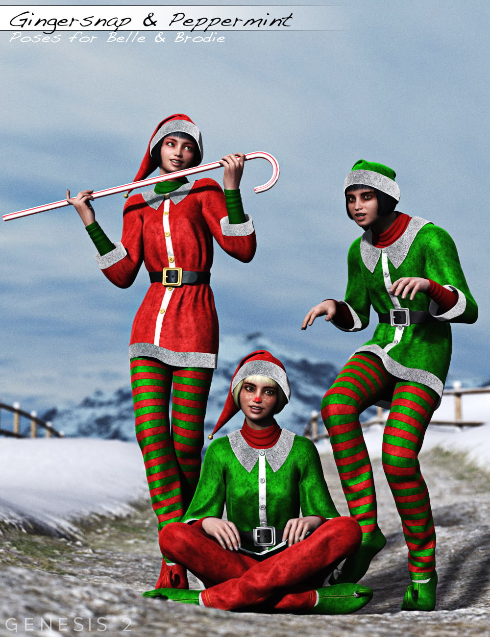 Christmas Elves Bundle - HD Characters, Outfit, Expansion and Poses ...