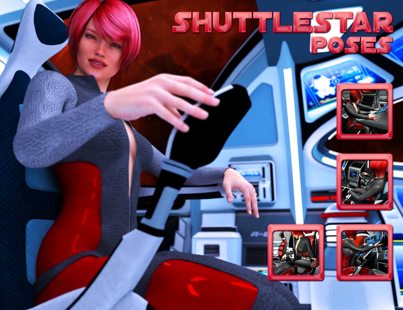 Shuttlestar Poses | Daz 3D