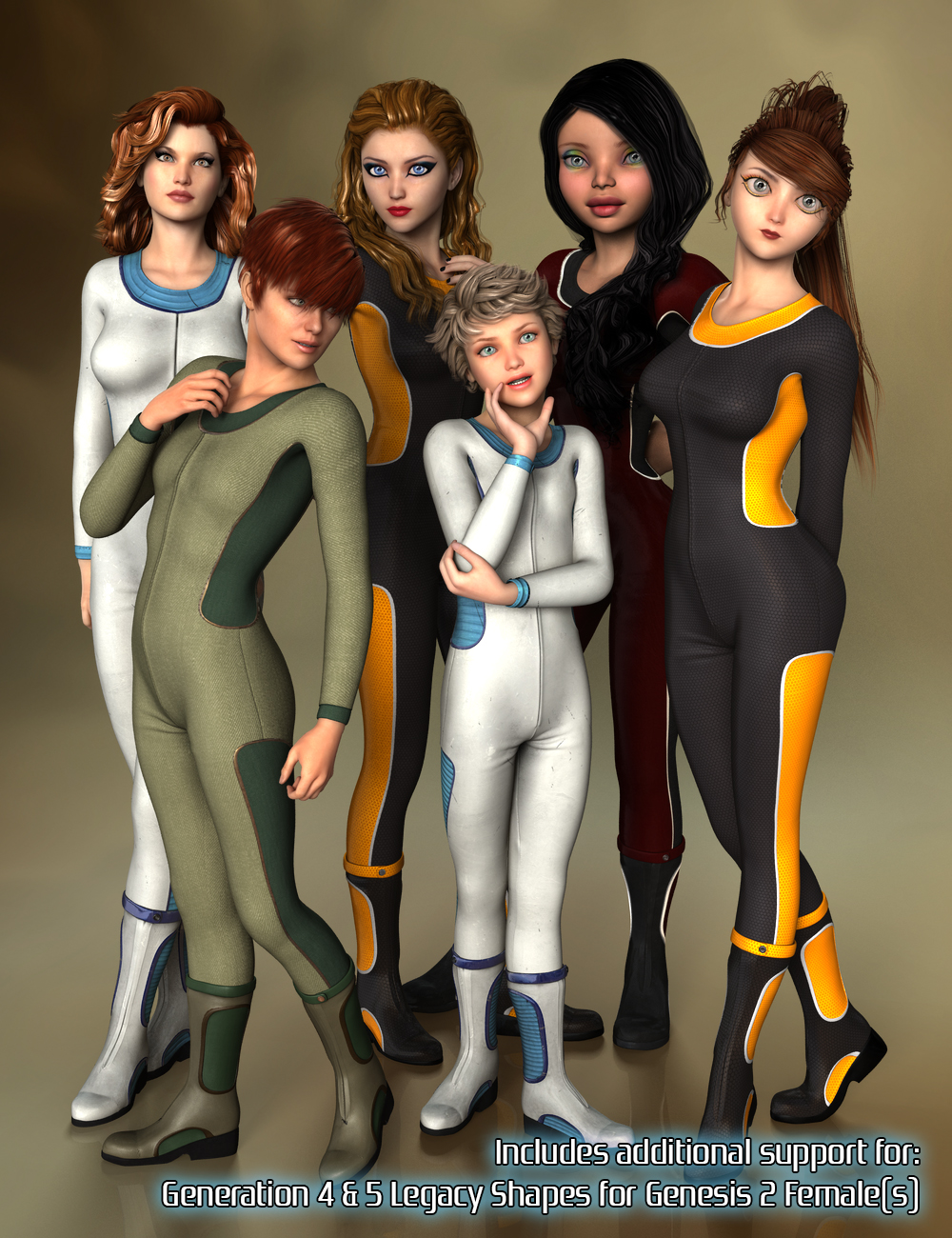 Galactic Force for Genesis 2 Female(s) | Daz 3D