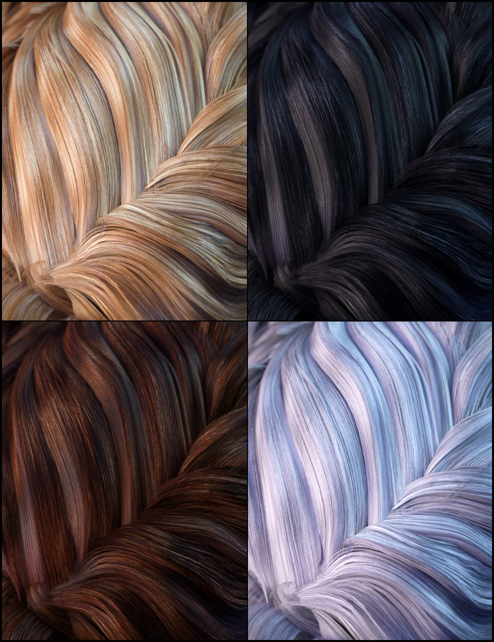Colors for Augusta Hair | Daz 3D