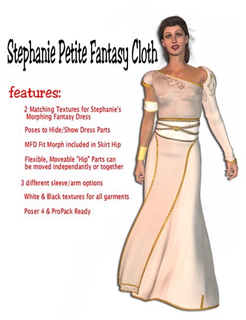 Fantasy Cloth for Stephanie Petite | Daz 3D
