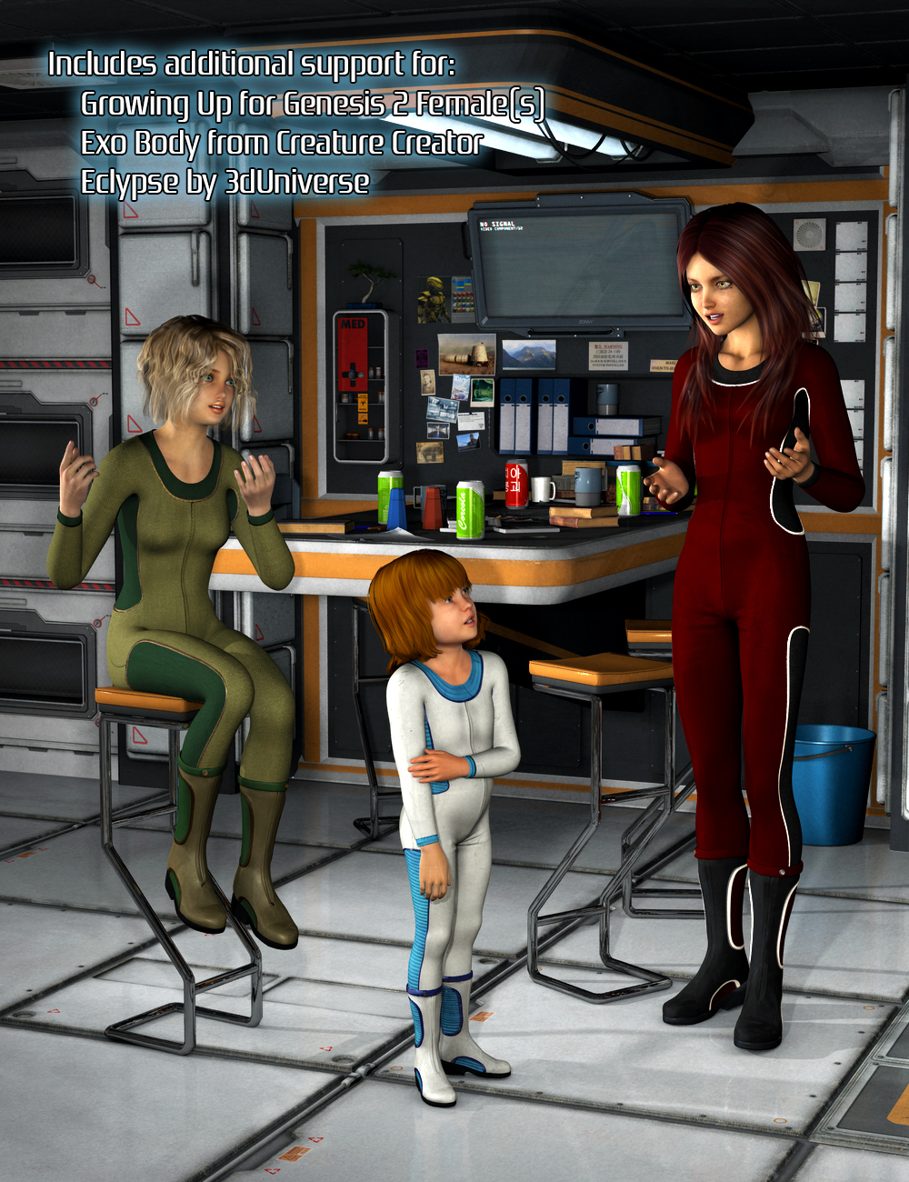 Galactic Force Bundle for Genesis 2 | Daz 3D