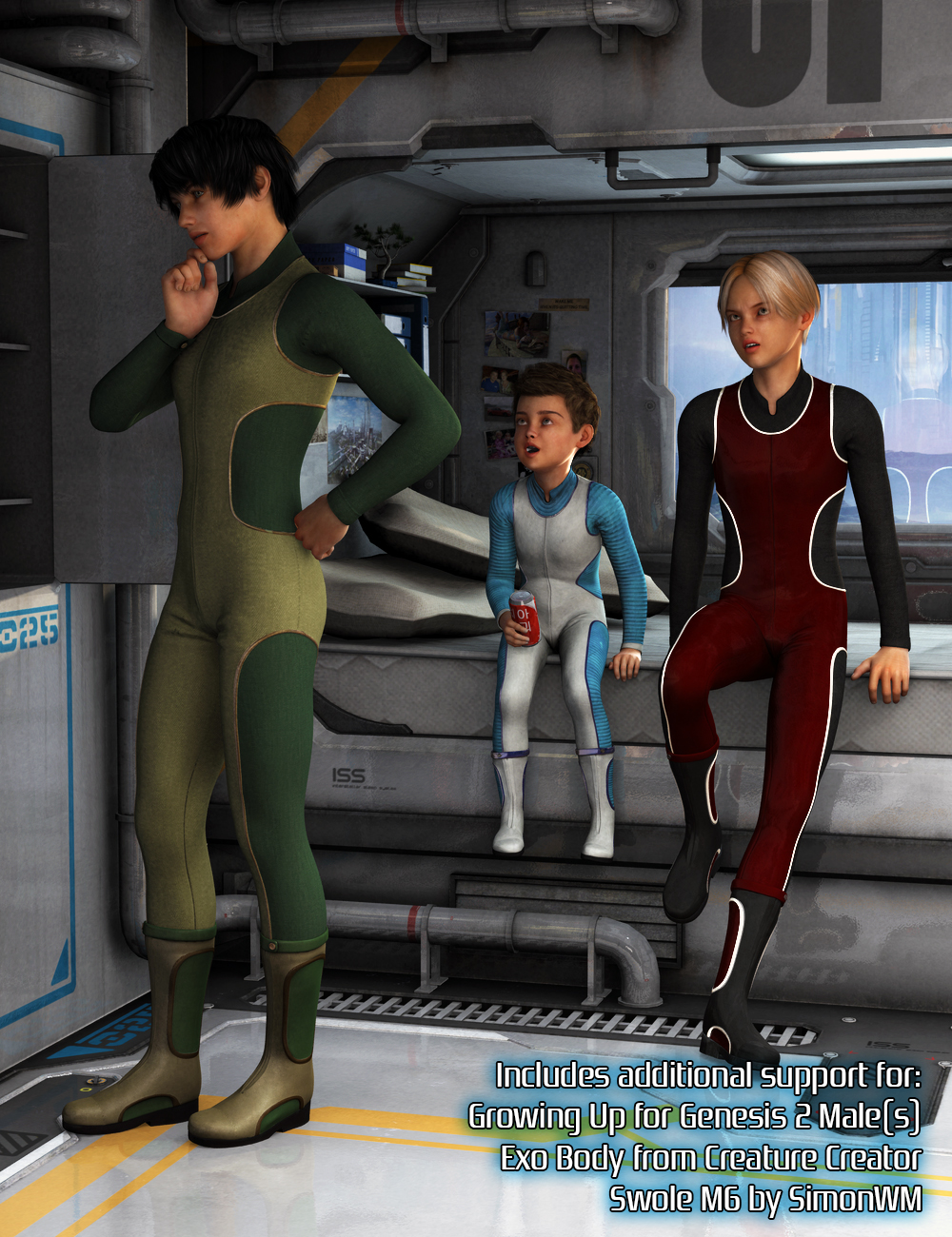 Galactic Force Bundle for Genesis 2 | Daz 3D