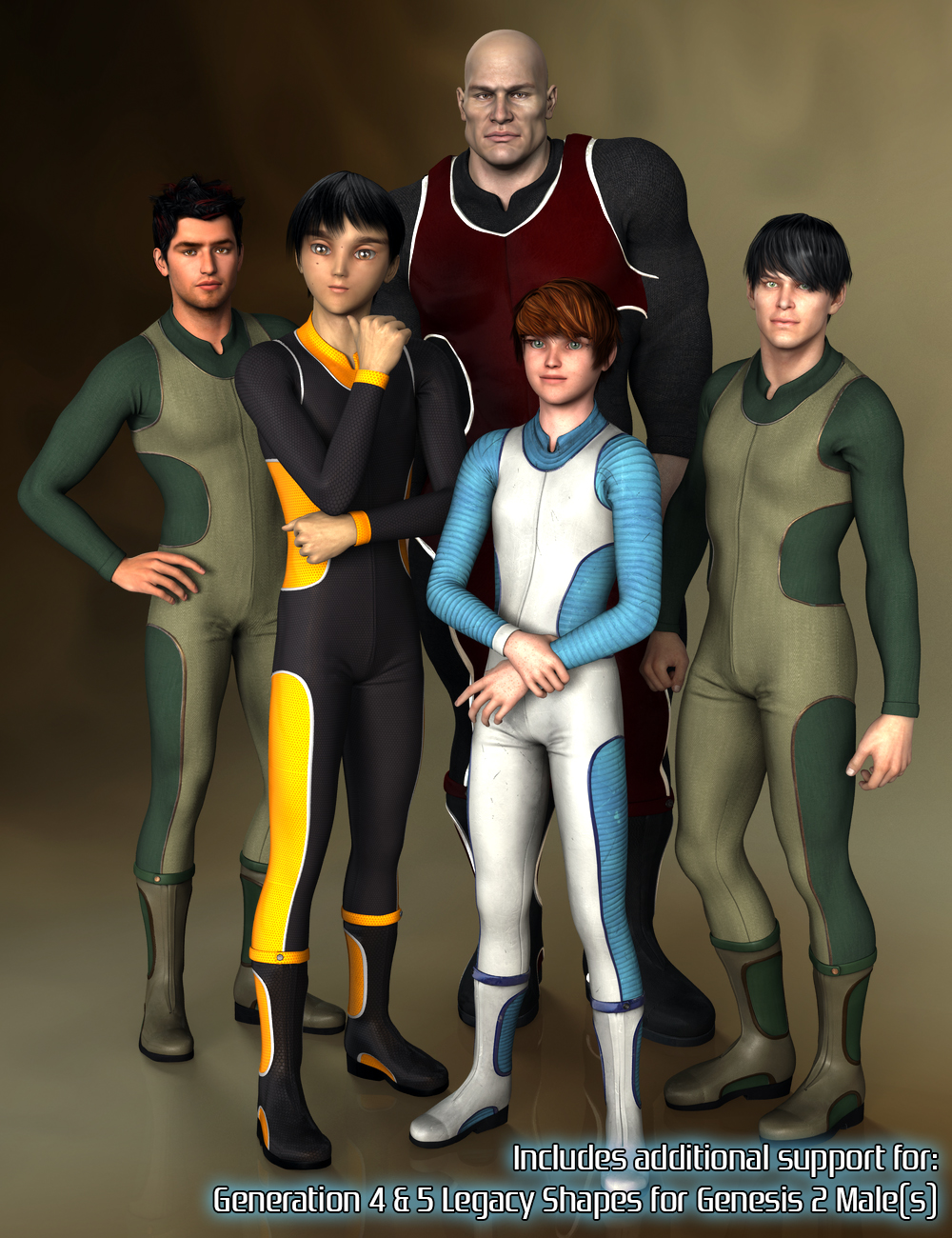 Galactic Force Bundle for Genesis 2 | Daz 3D