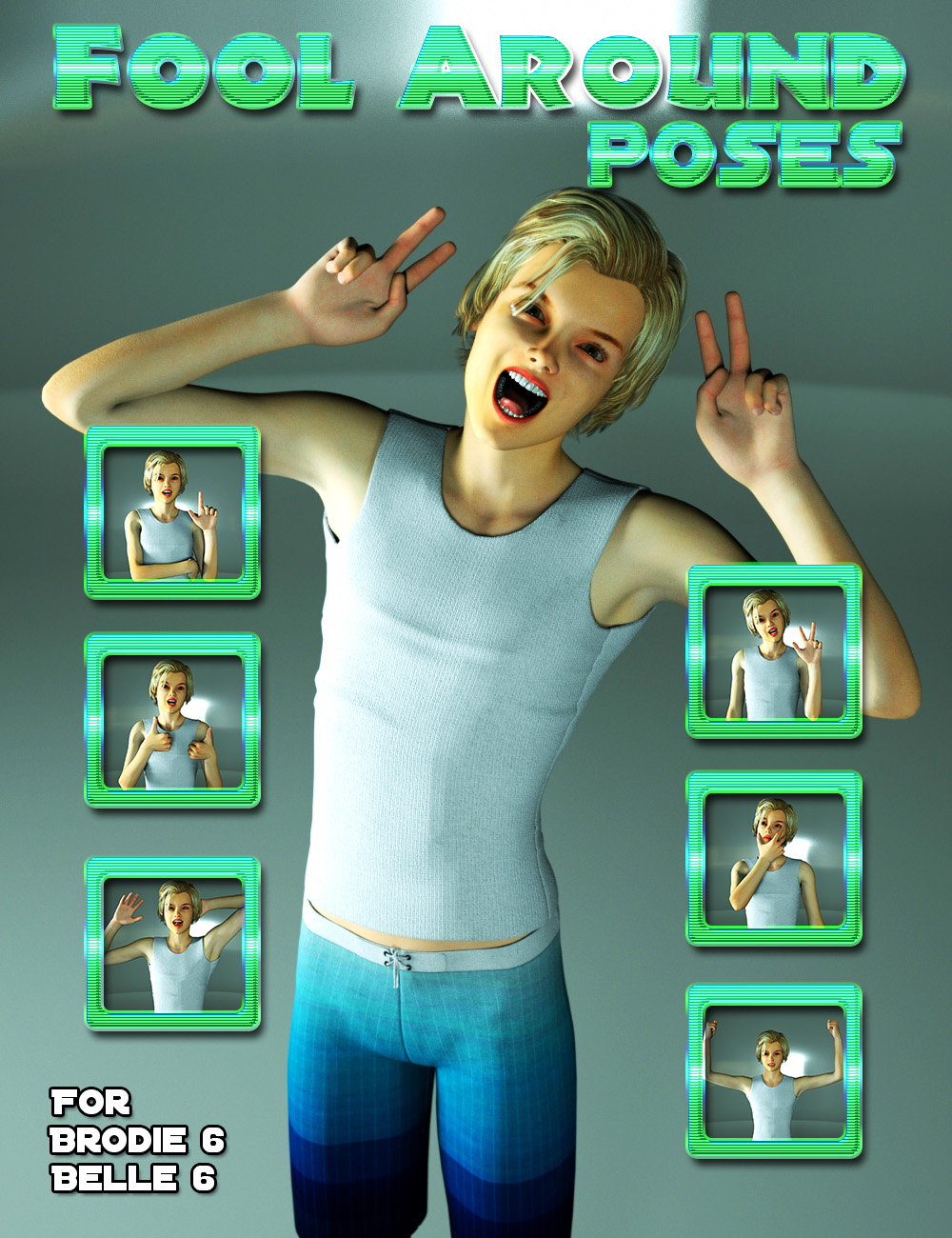 Fool Around Poses | Daz 3D