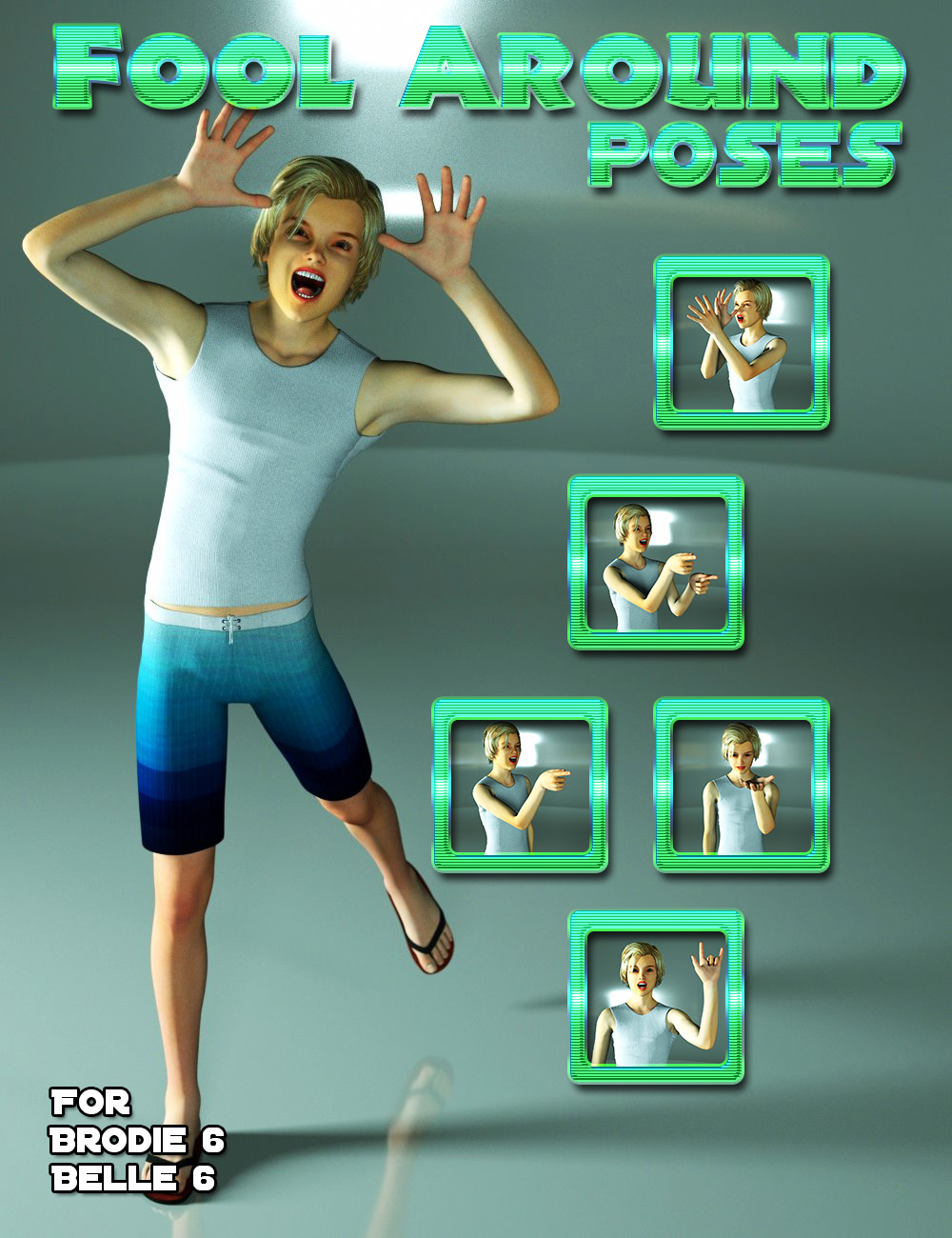 Fool Around Poses | Daz 3D
