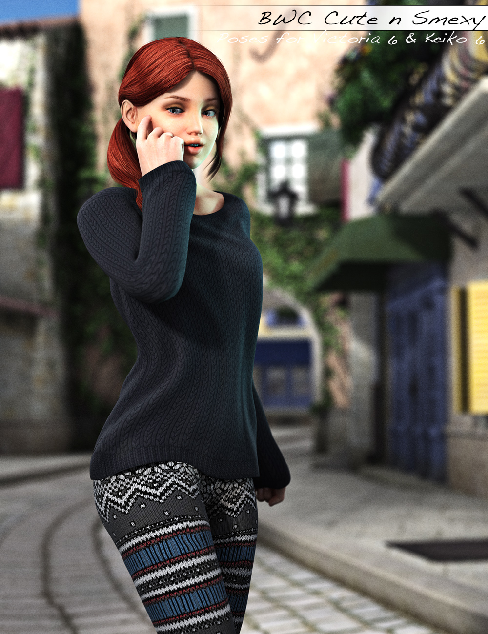 BWC Cute n Smexy - Poses for Victoria 6 and Keiko 6 | Daz 3D