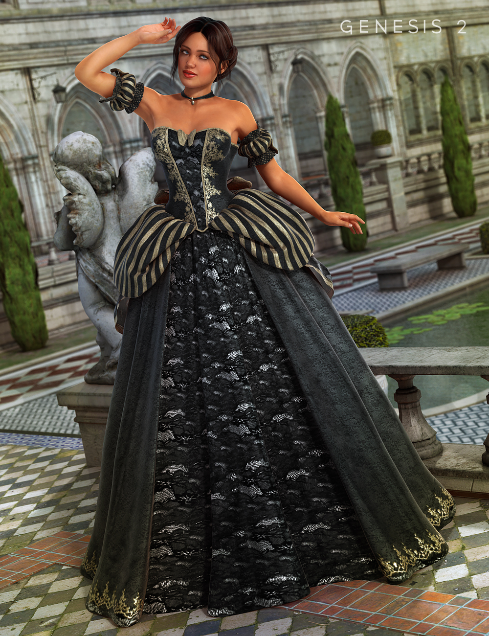 Cinderella Ball Gown Textures | Daz 3D