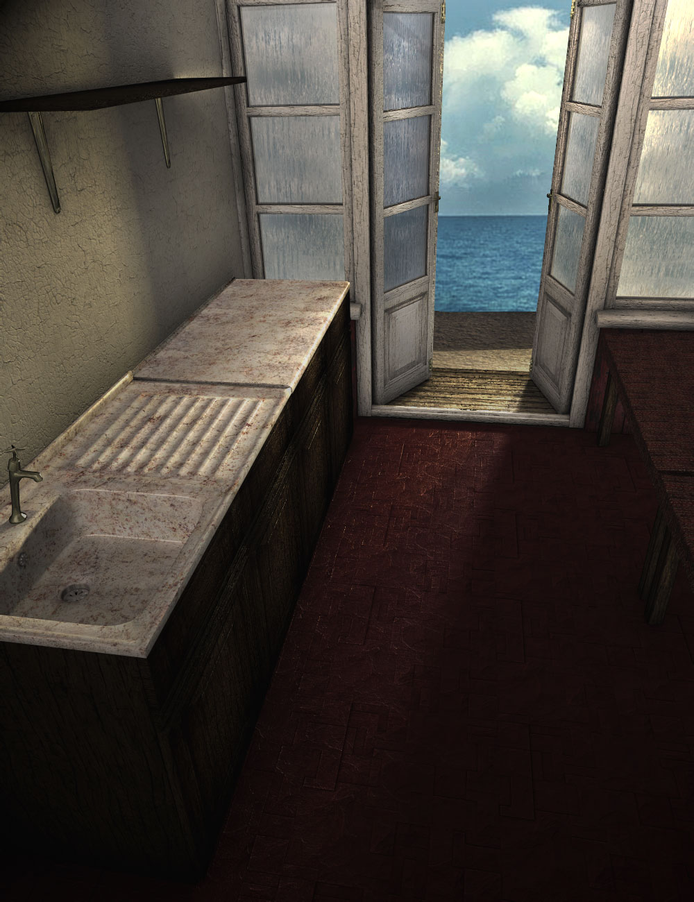 The Boardwalk Beach Huts | Daz 3D