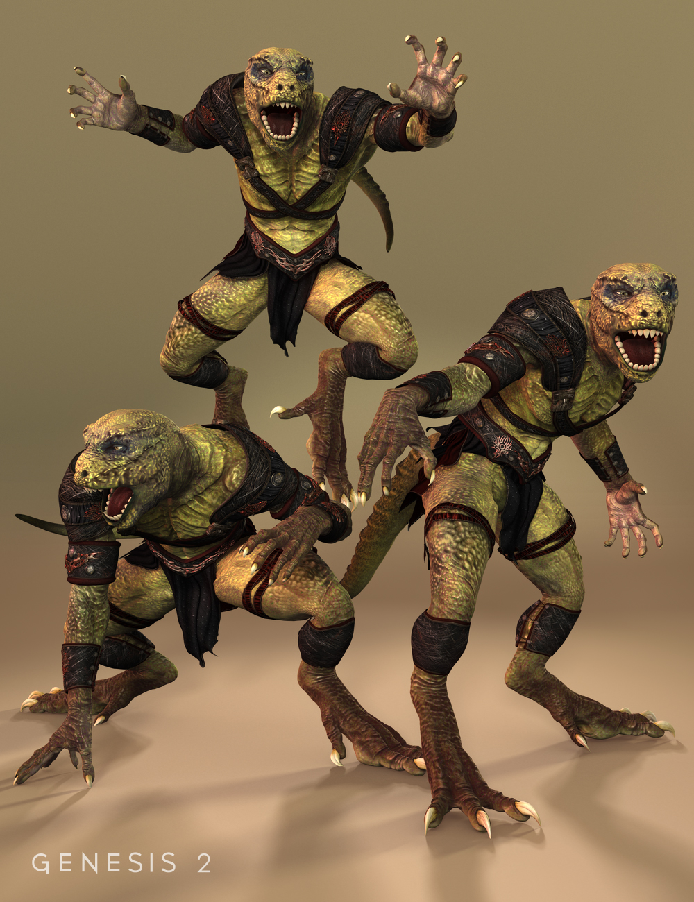 Reptilian 6 HD Bundle | Daz 3D