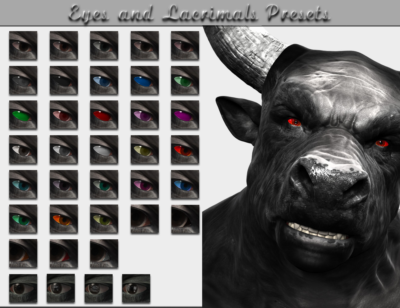Amazing Skins For The Minotaur 6 HD | Daz 3D