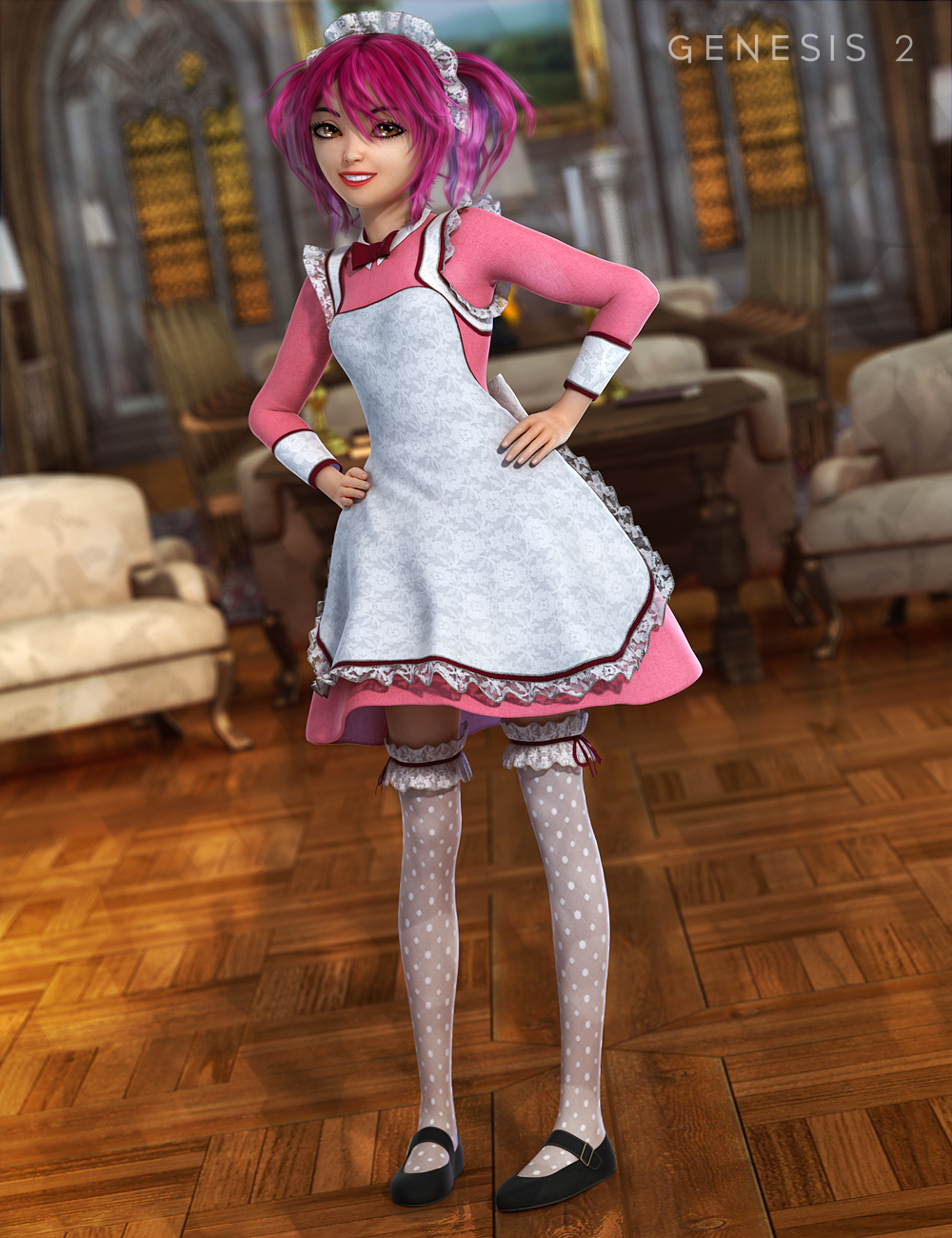 The Maid Outfit Textures | Daz 3D