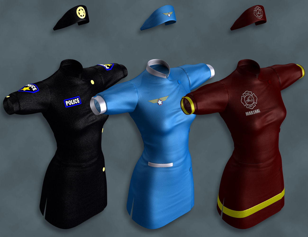 Uniforms for Cure You | Daz 3D