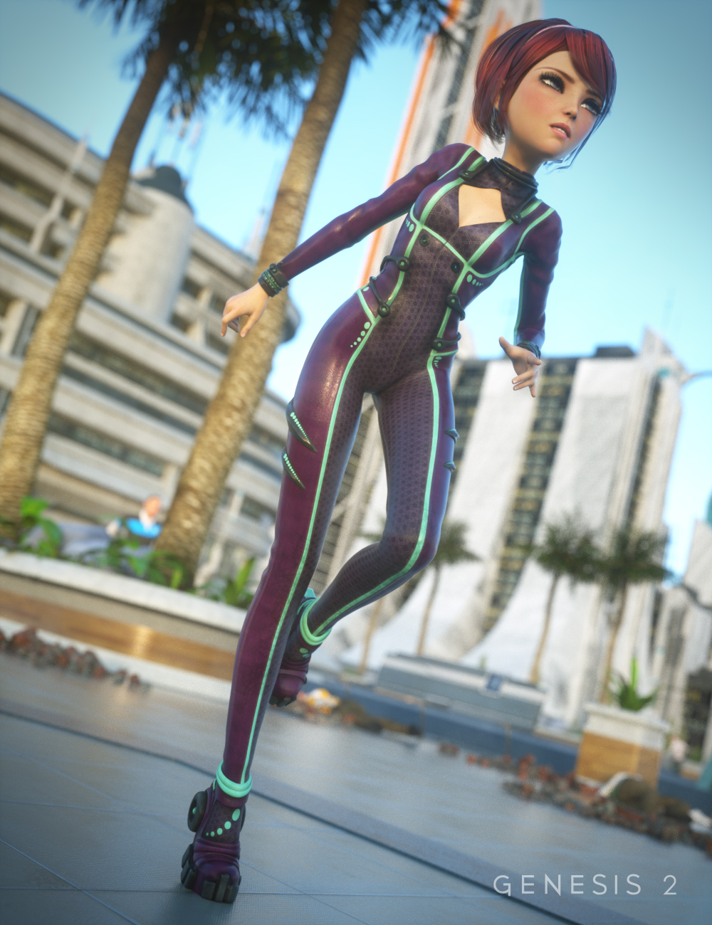 Tomoe for Manga-Anime Battlesuit | Daz 3D