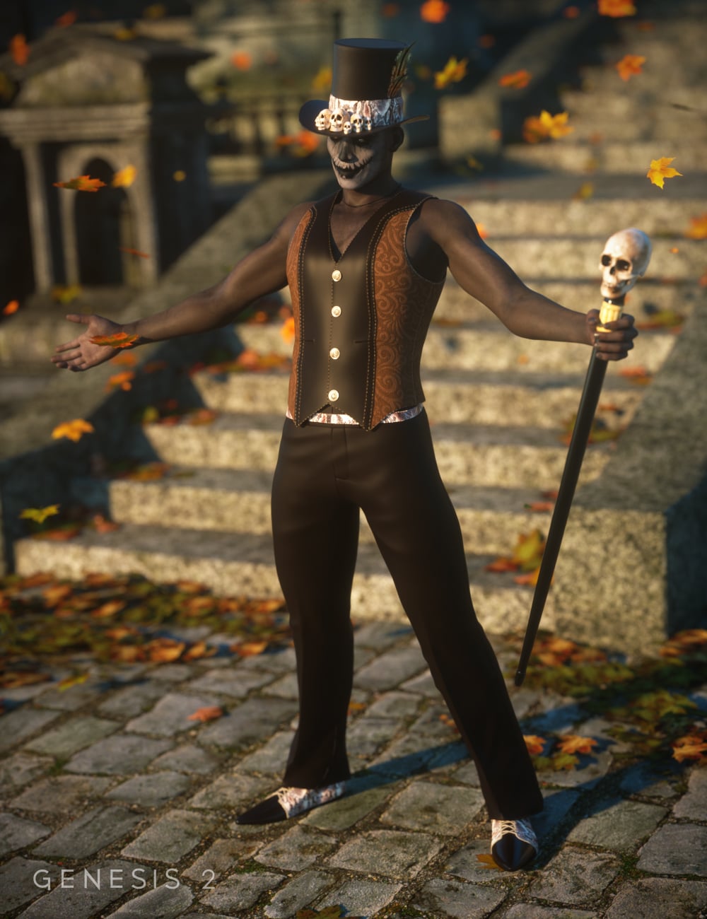 Shadow Man Outfit Textures | Daz 3D