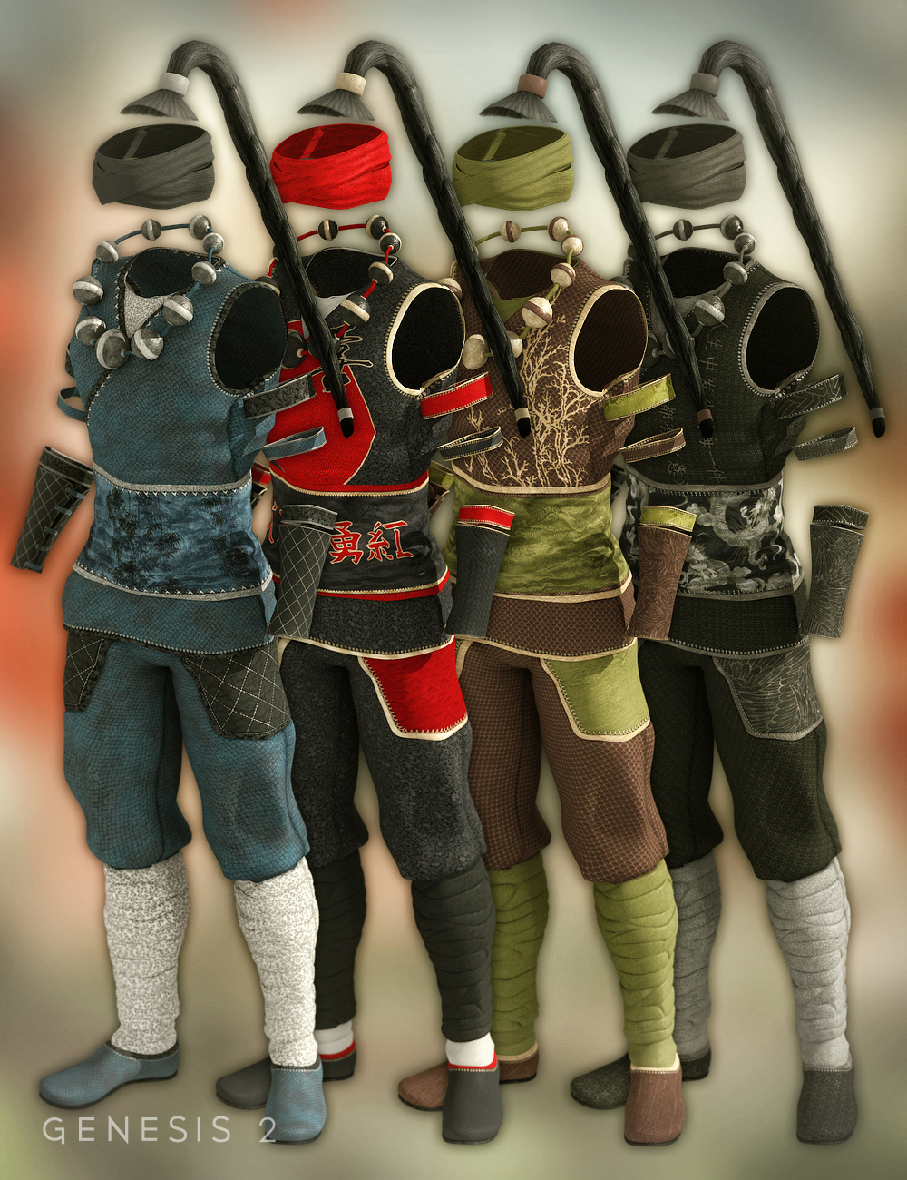 Lee Monk Outfit Textures | Daz 3D