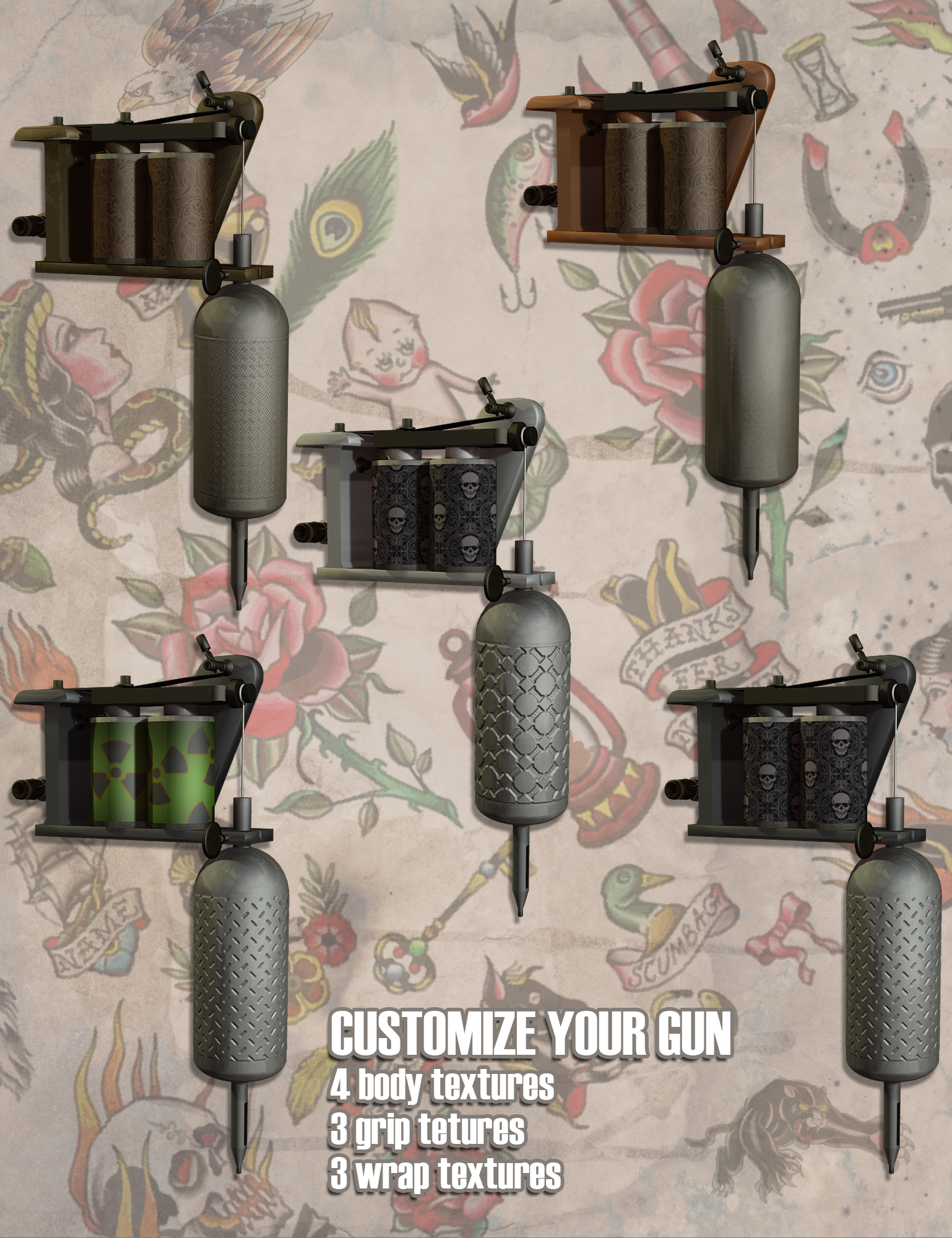 Tattoo Gun | Daz 3D