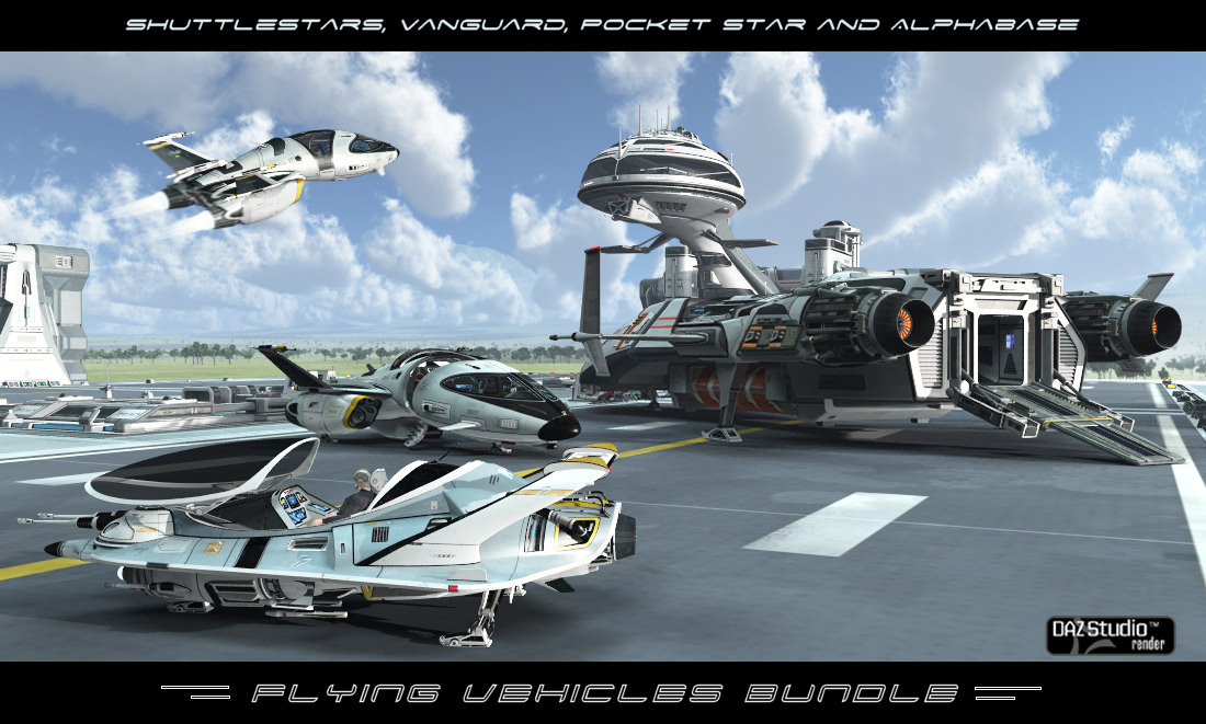 Flying Vehicles Bundle | Daz 3D