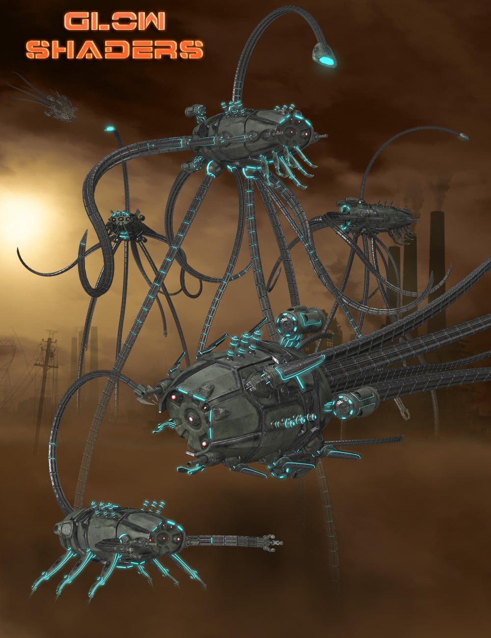 Modular Mech Squid | Daz 3D