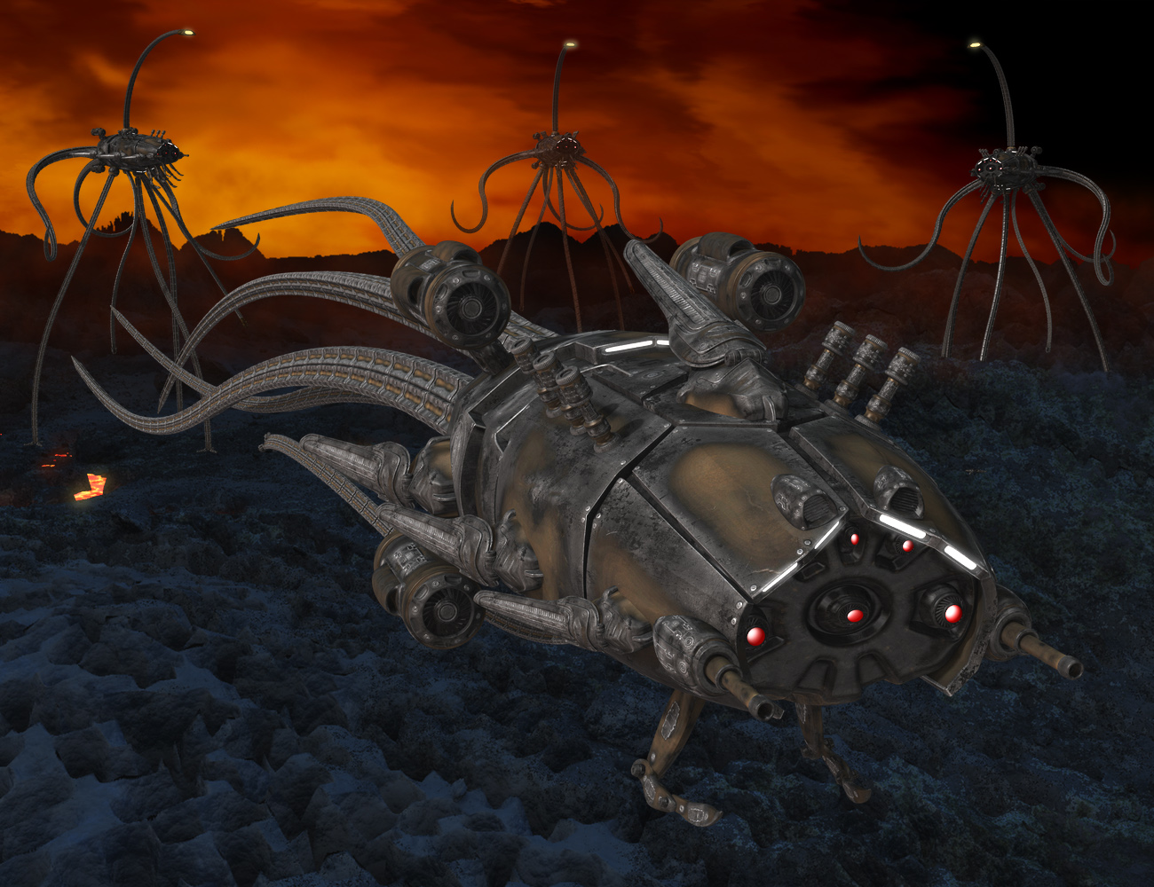 Modular Mech Squid Expansion Pack | Daz 3D
