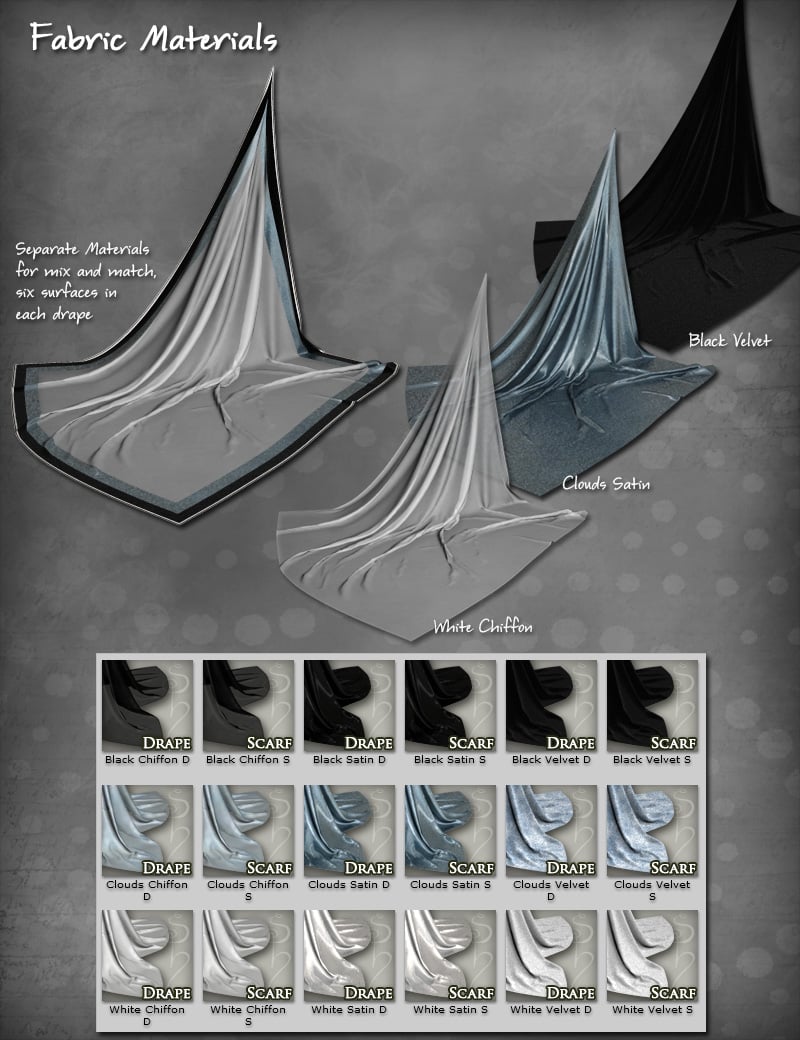 Studio Drapes-Base Pack | Daz 3D