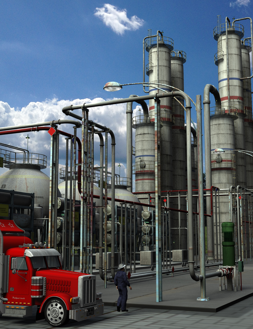 Steel Town Refinery AB | Daz 3D