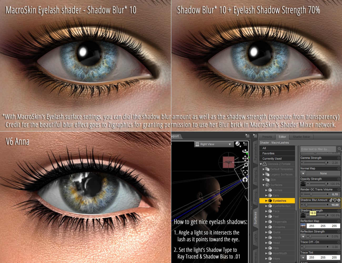 Macro Skin for Genesis and Genesis 2 Female(s) | Daz 3D