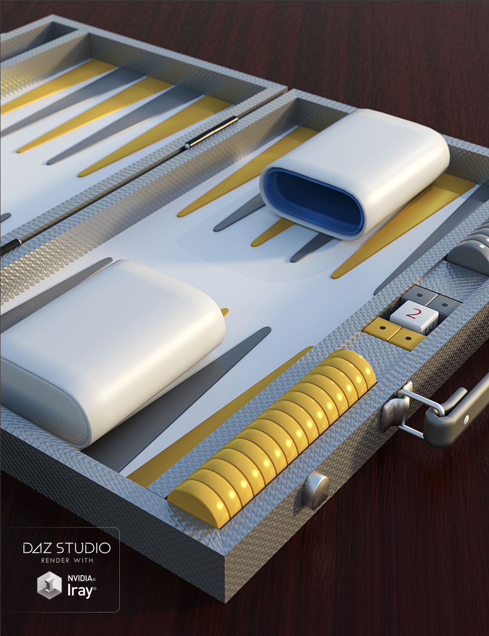 Ready to Play - Backgammon Set | Daz 3D
